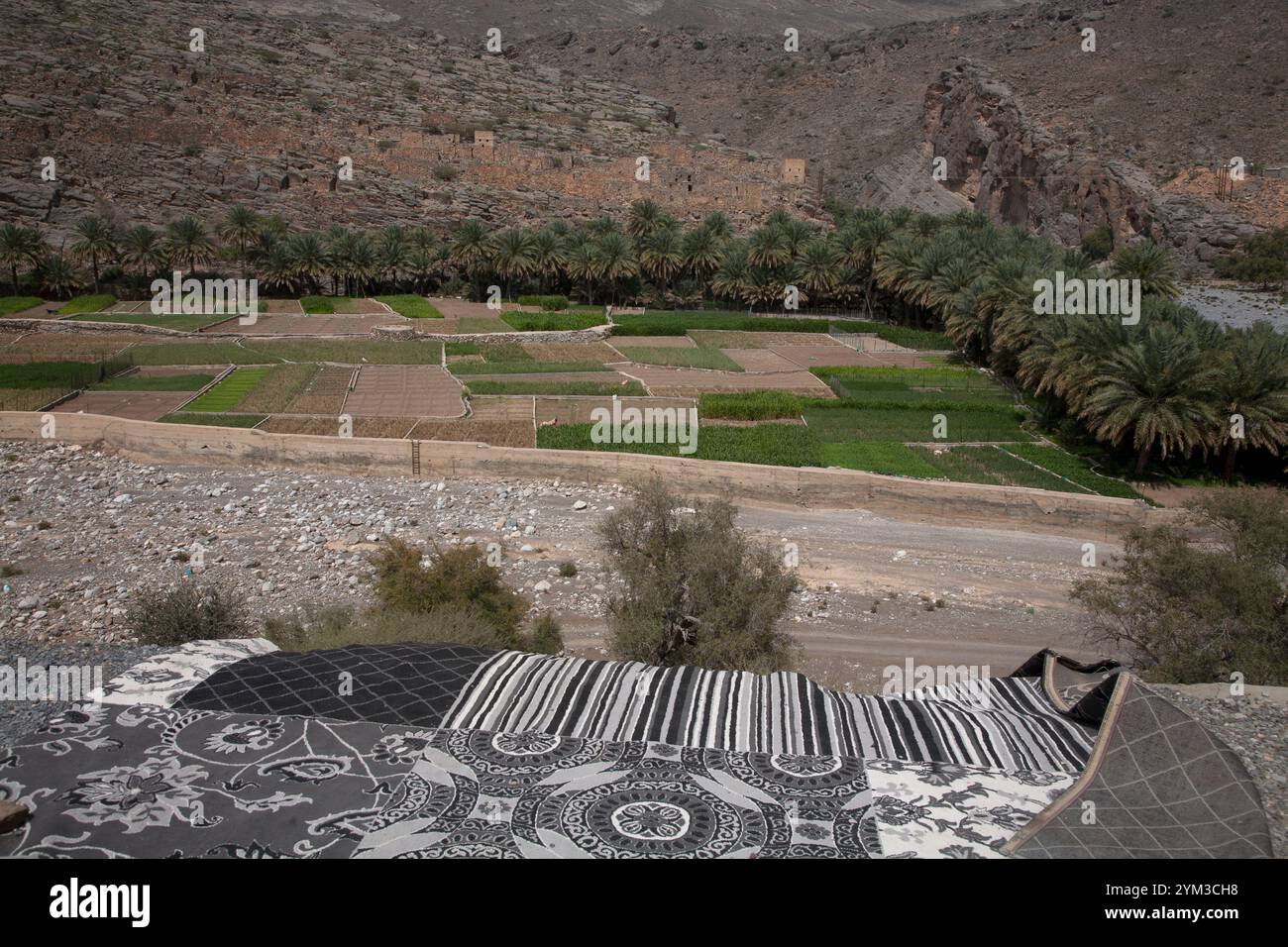 wadi ghul hajar mountains al hamra oman middle east Stock Photo - Alamy