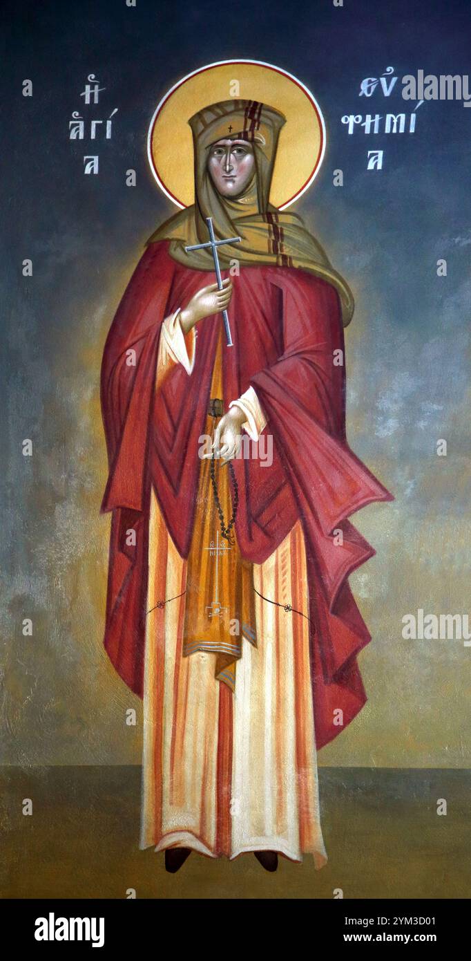 Icon of A Saint Euphemia the Great Martyr in Panagia Faneromeni Greek ...