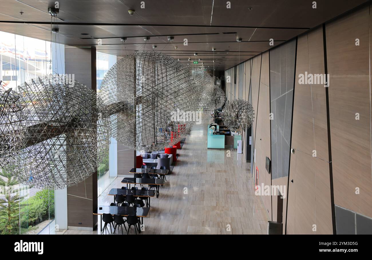 pathway or corridor or hallway in modern building Stock Photo - Alamy