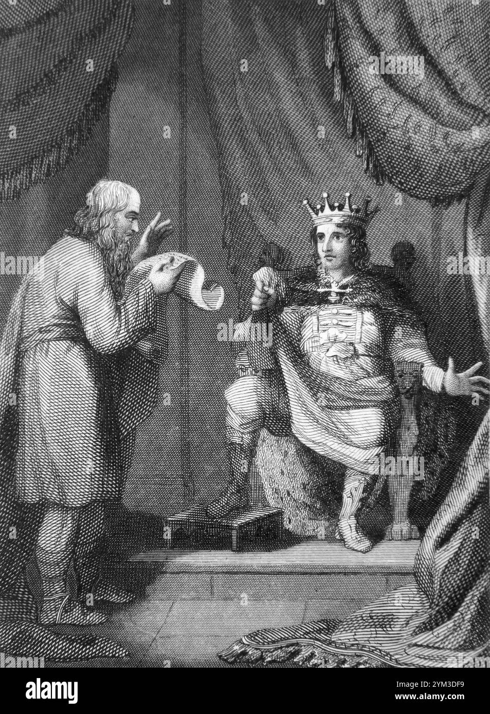 Steel Engraving of Joash Calls for the Levite's Collection (2 ...