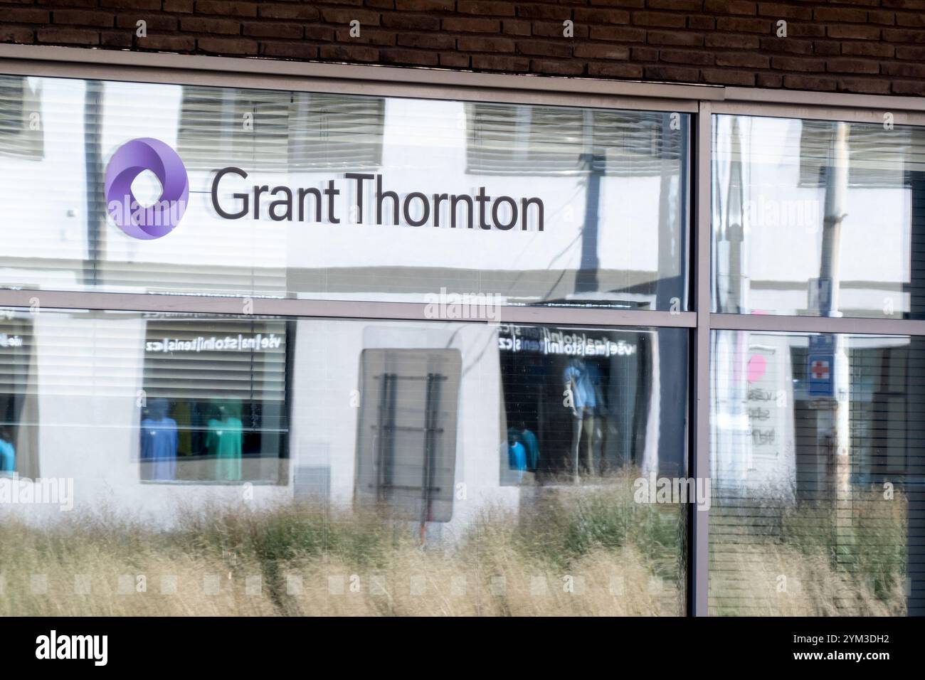 OSTRAVA, CZECHIA - SEPTEMBER 28, 2023: Office of Grant Thornton company ...