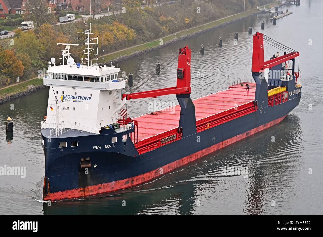 General Cargo Ship FWN SUN at the Kiel Canal Stock Photo - Alamy