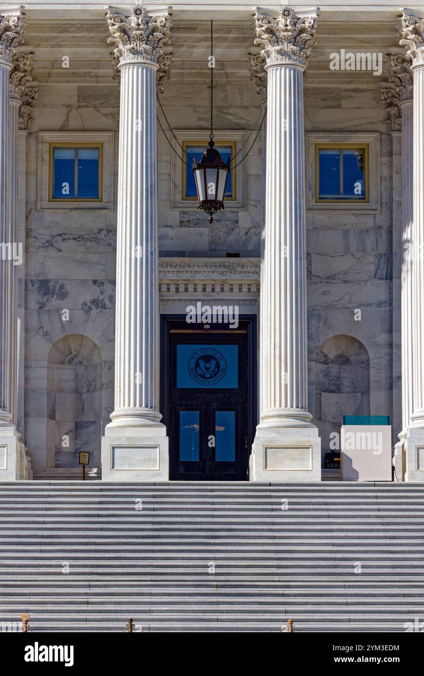 Portico-level (second floor) door to the House of Representatives, on ...