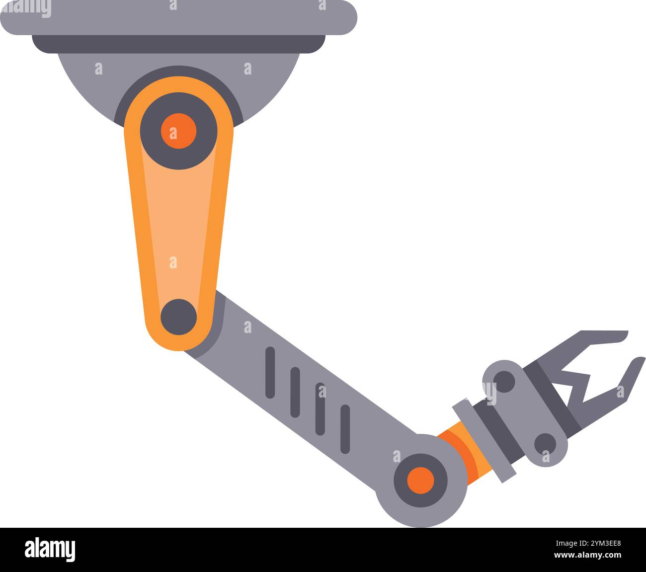Modern robotic arm demonstrating advanced automation technology, enhancing industrial processes ...