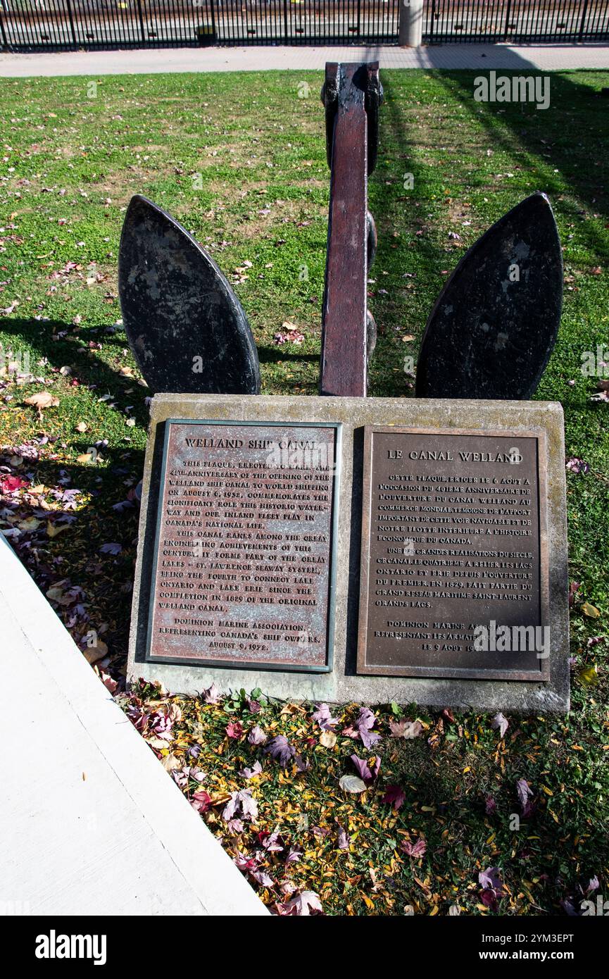 Welland ship canal plaque erected for 40th anniversary at St ...