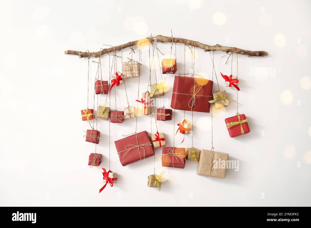 Santa advent calendar hanging hi-res stock photography and images - Alamy