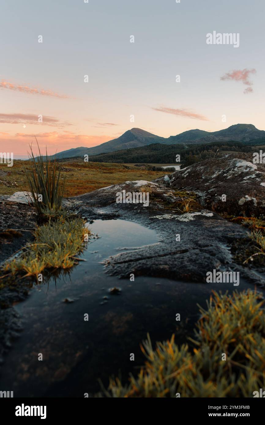 Rhyd-Ddu sunset / sunrise Stock Photo - Alamy