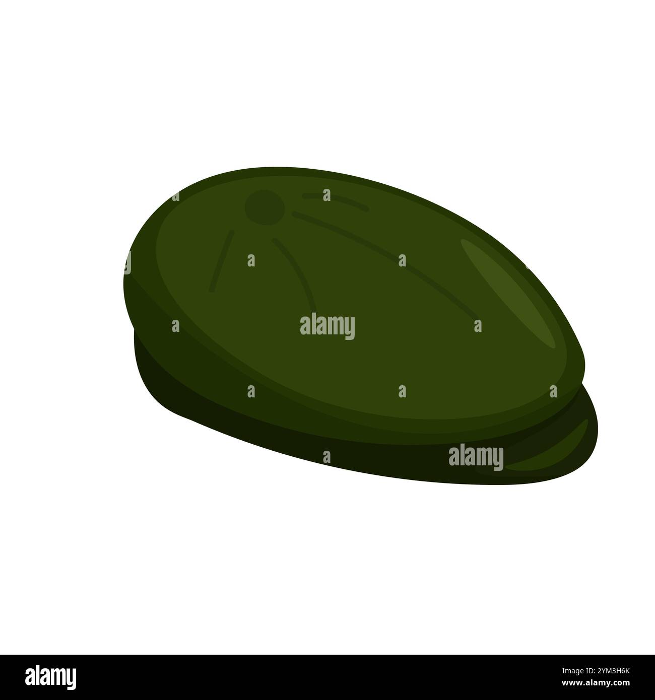 Green kepi on a white background. Vector illustration Stock Vector ...
