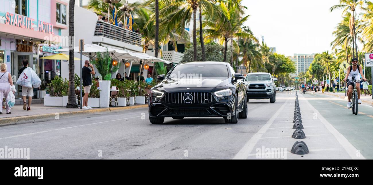 Miami Beach, Florida USA - June 6, 2024: 2020 Mercedes-Benz AMG GT 63 ...