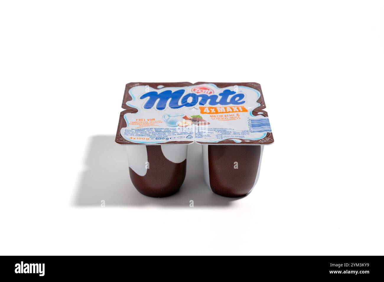 Germany Berlin November 20, 2024. Manteo Pudding Box. The box is white ...