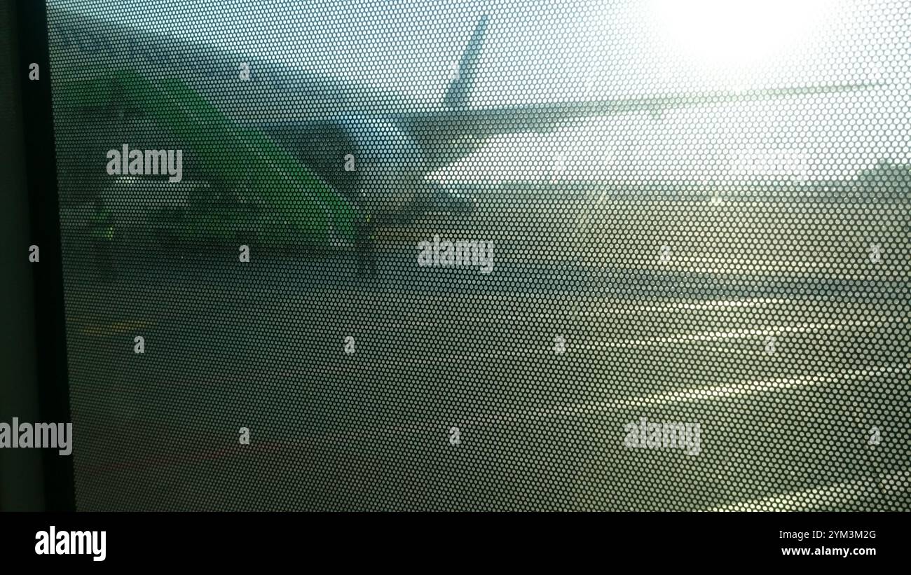 View of Commercial airplane from the window Stock Photo - Alamy