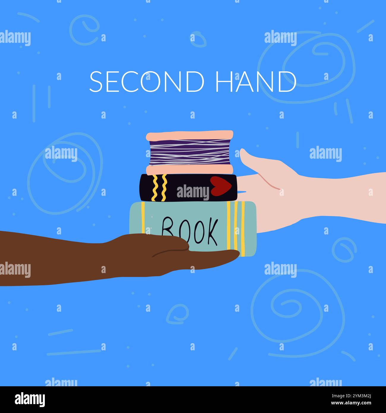 Bookshop second hand Stock Vector Images - Alamy