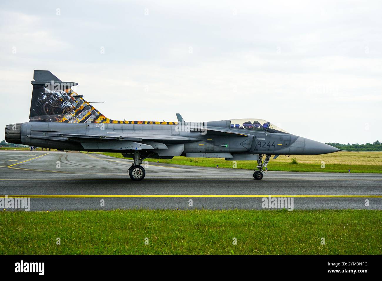 Liepaja, Latvia- June 16, 2024: SAAB JAS-39C Gripen multirole fighter ...