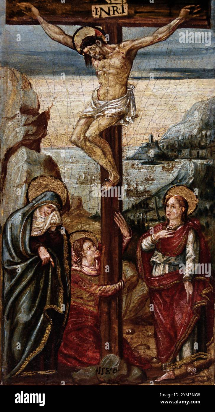 Travel Diptych in the form of a book, 1580 Left panel and Right panel ...