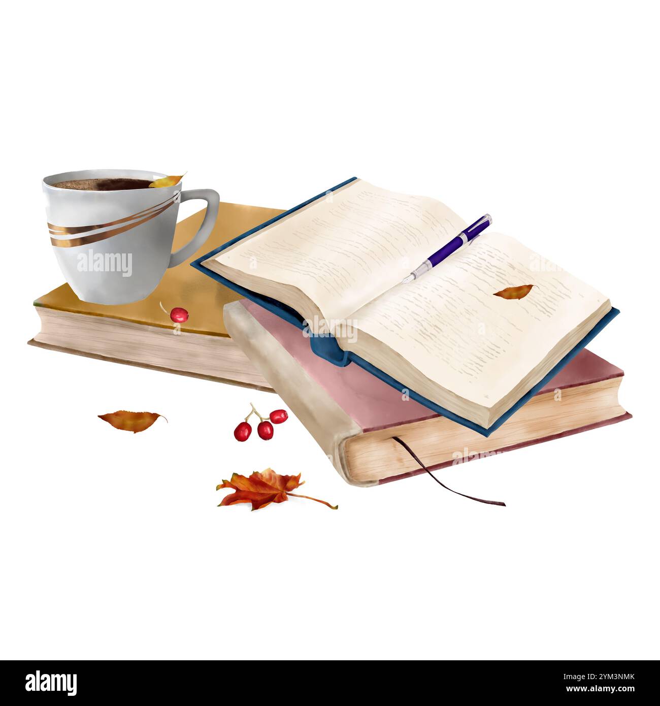 How to read tea leaves illustration hi-res stock photography and images ...