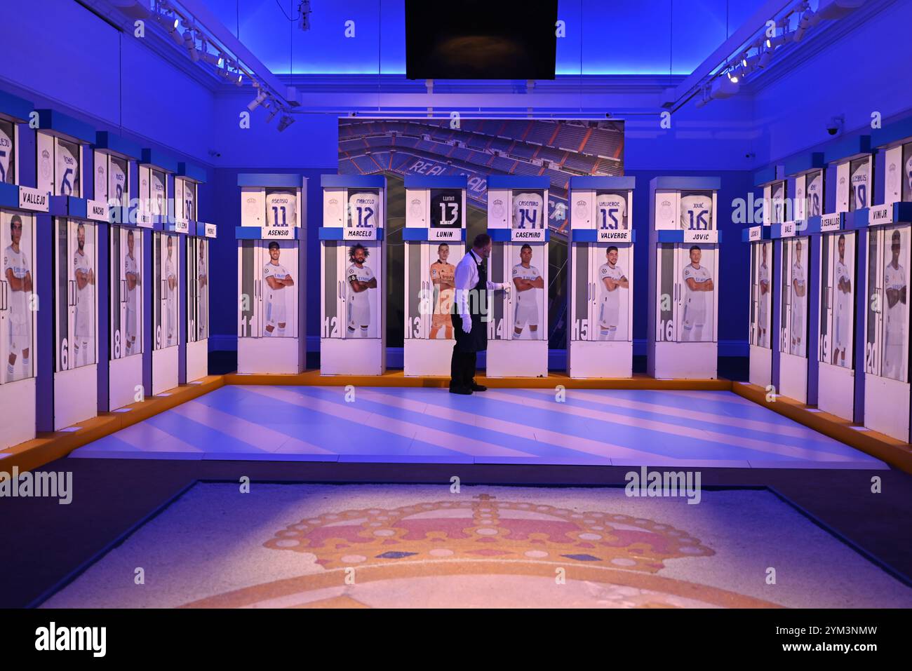 THE FIRST TEAM CHANGING ROOM LOCKERS FROM REAL MADRID’S SANTIAGO ...
