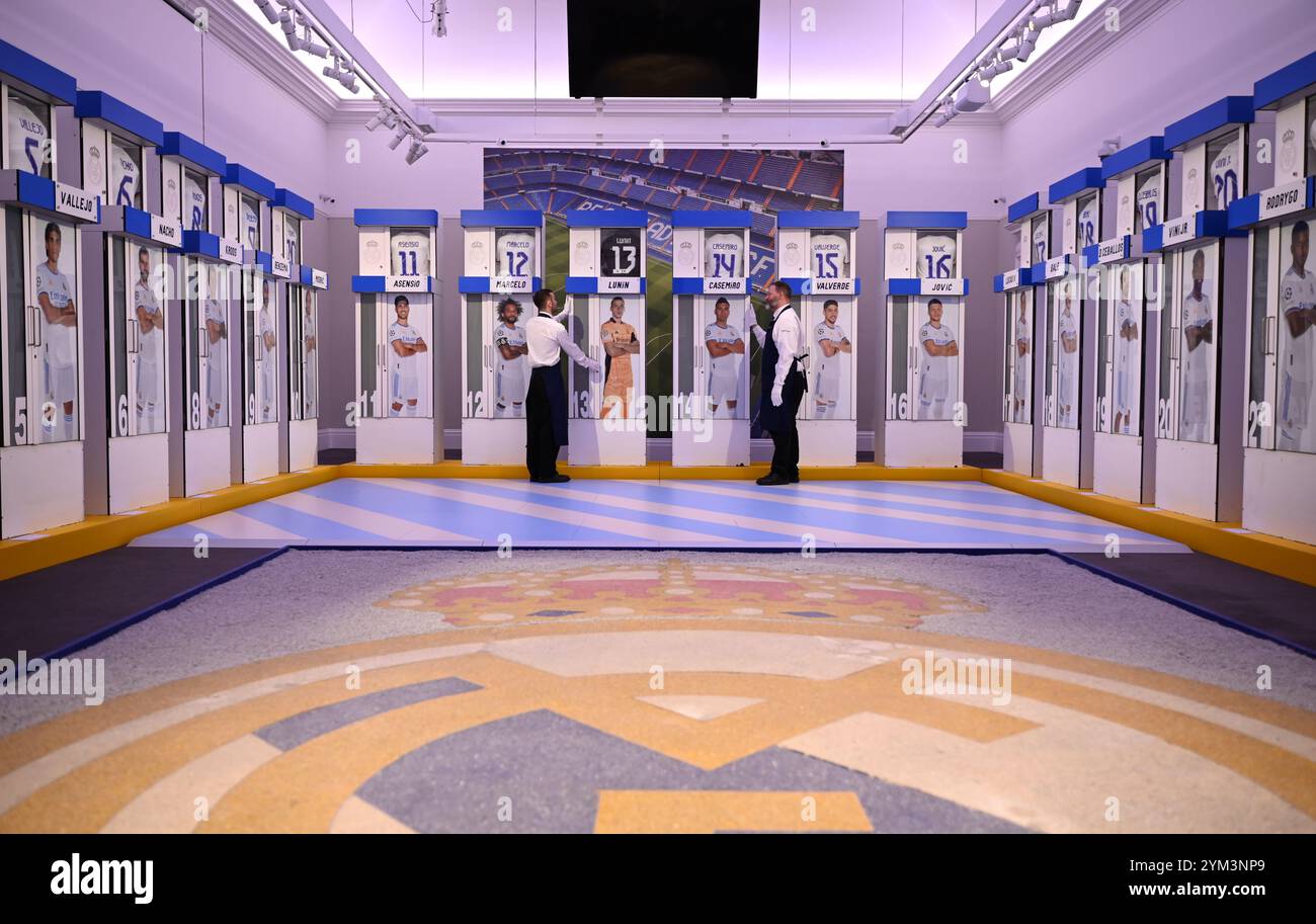 THE FIRST TEAM CHANGING ROOM LOCKERS FROM REAL MADRID’S SANTIAGO ...