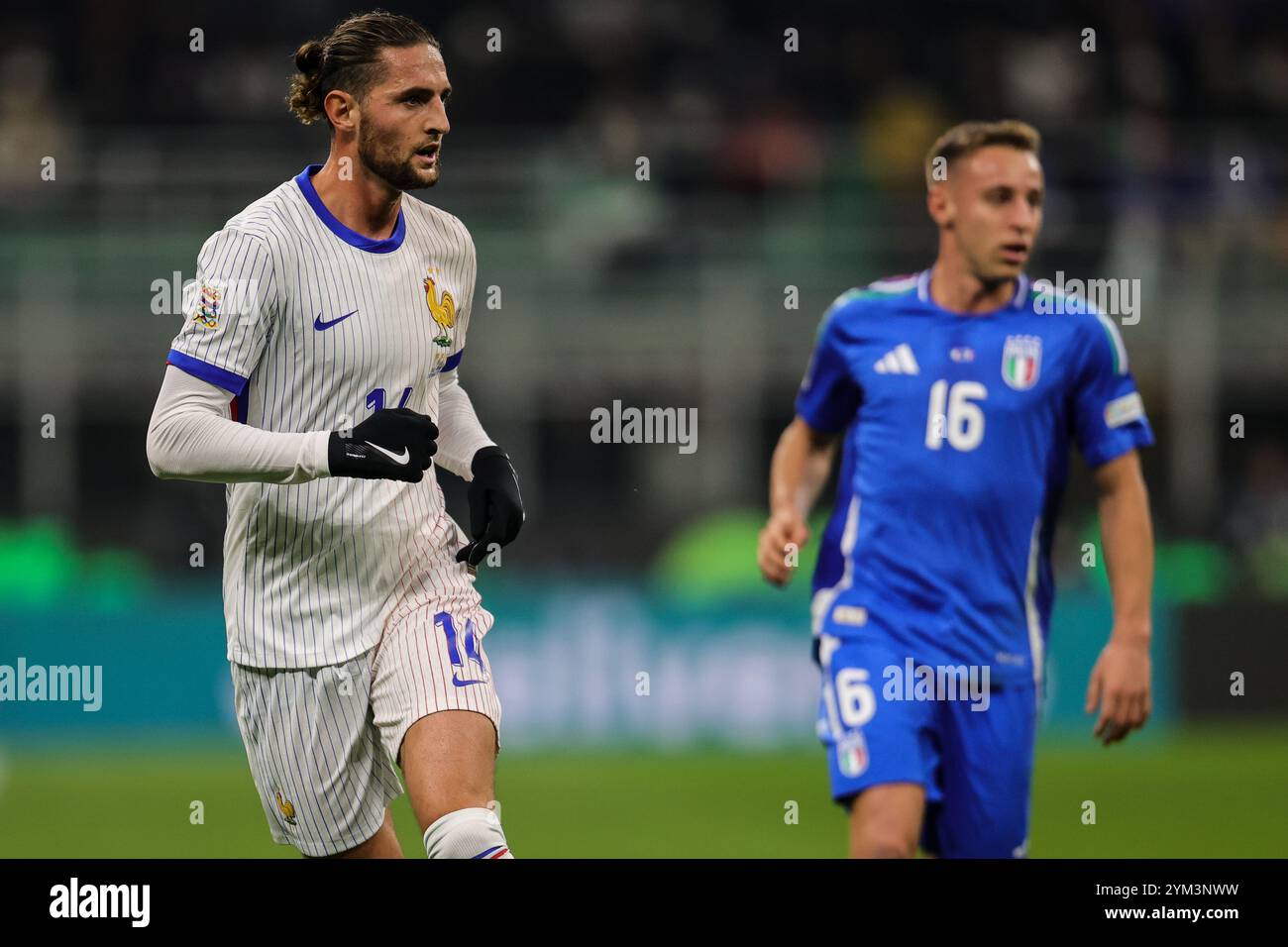 Milan, Italy, 17st Nov, 2024. Adrien Rabiot during the match between ...