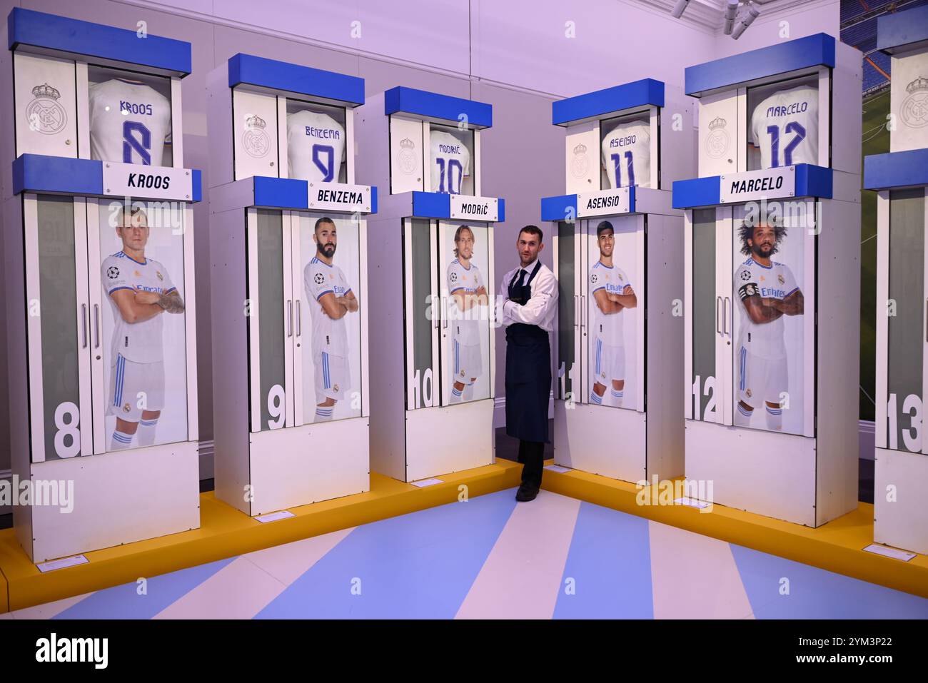 THE FIRST TEAM CHANGING ROOM LOCKERS FROM REAL MADRID’S SANTIAGO ...