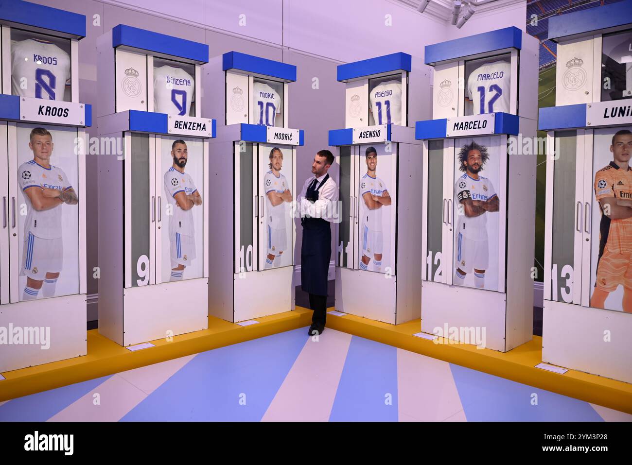 THE FIRST TEAM CHANGING ROOM LOCKERS FROM REAL MADRID’S SANTIAGO ...