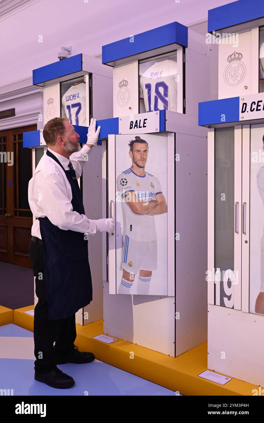 THE FIRST TEAM CHANGING ROOM LOCKERS FROM REAL MADRID’S SANTIAGO ...