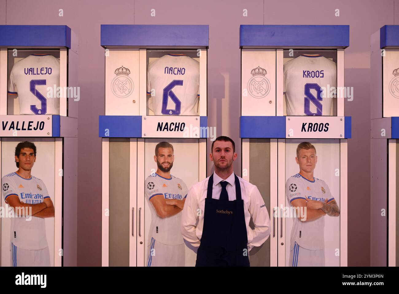 THE FIRST TEAM CHANGING ROOM LOCKERS FROM REAL MADRID’S SANTIAGO ...
