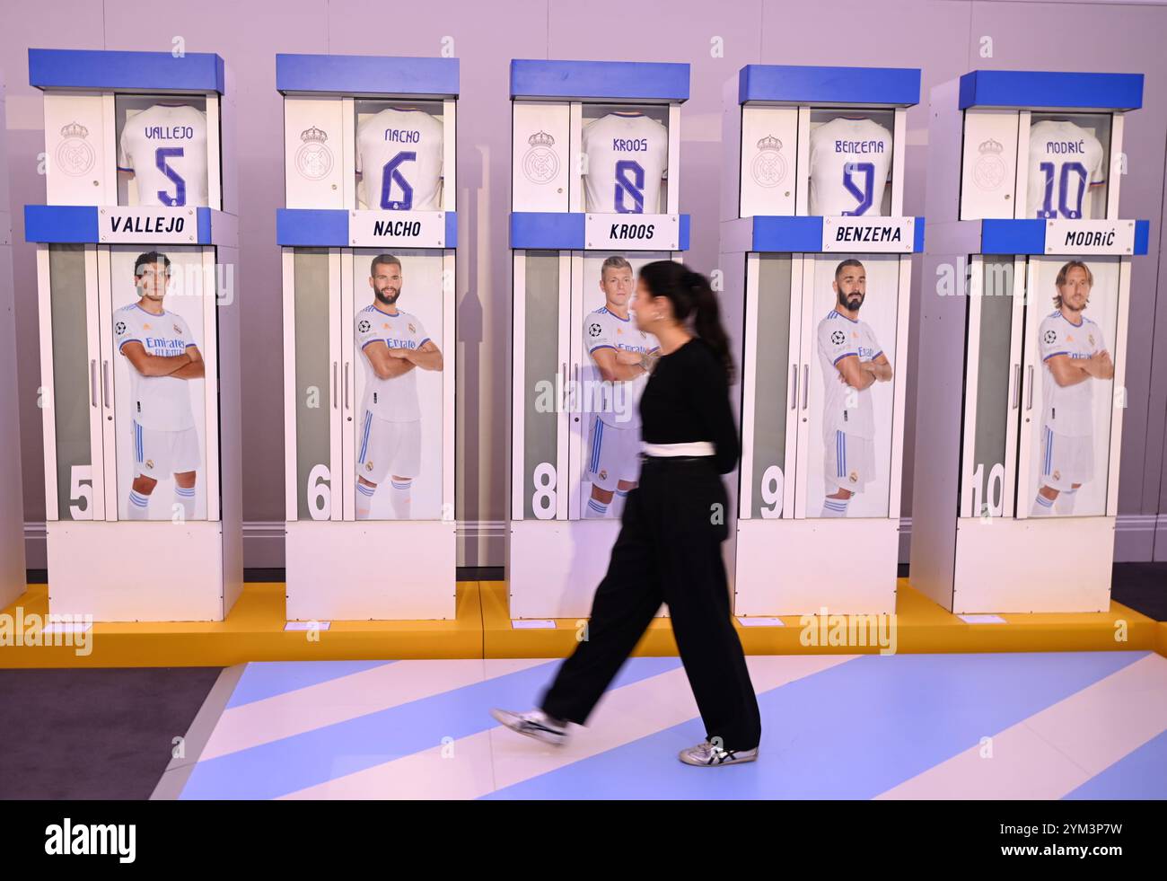 THE FIRST TEAM CHANGING ROOM LOCKERS FROM REAL MADRID’S SANTIAGO ...