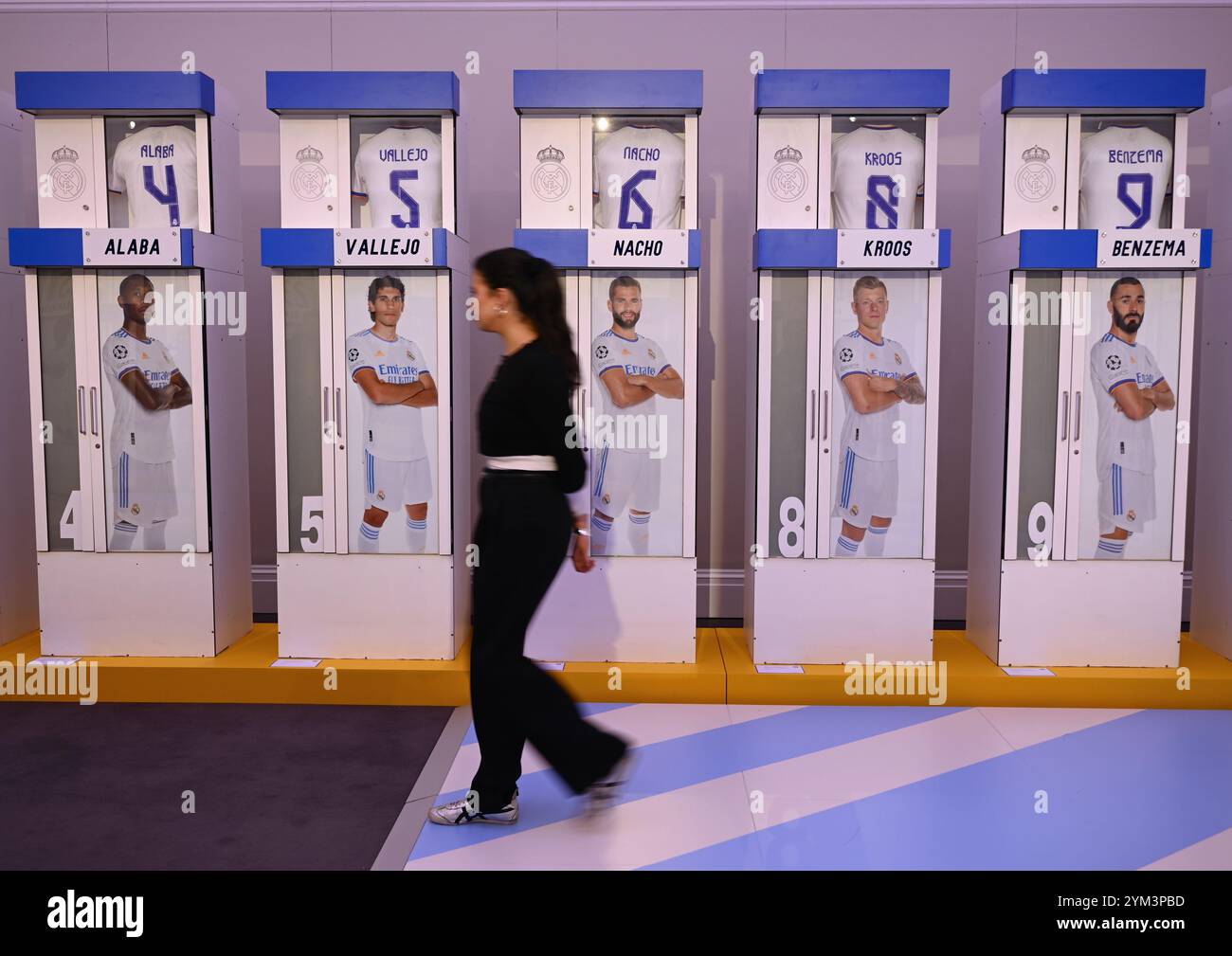 THE FIRST TEAM CHANGING ROOM LOCKERS FROM REAL MADRID’S SANTIAGO ...