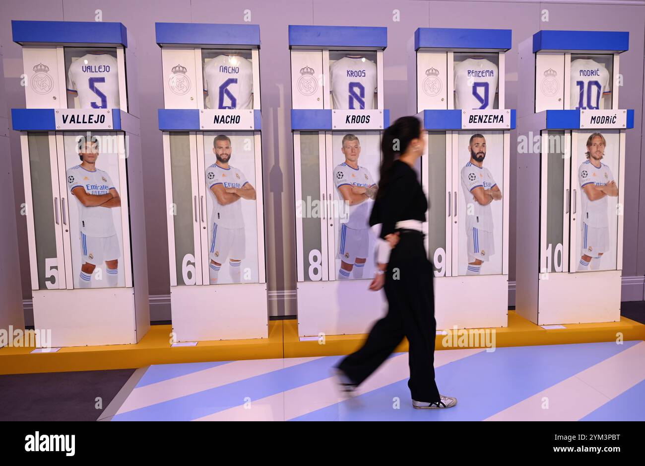 THE FIRST TEAM CHANGING ROOM LOCKERS FROM REAL MADRID’S SANTIAGO ...