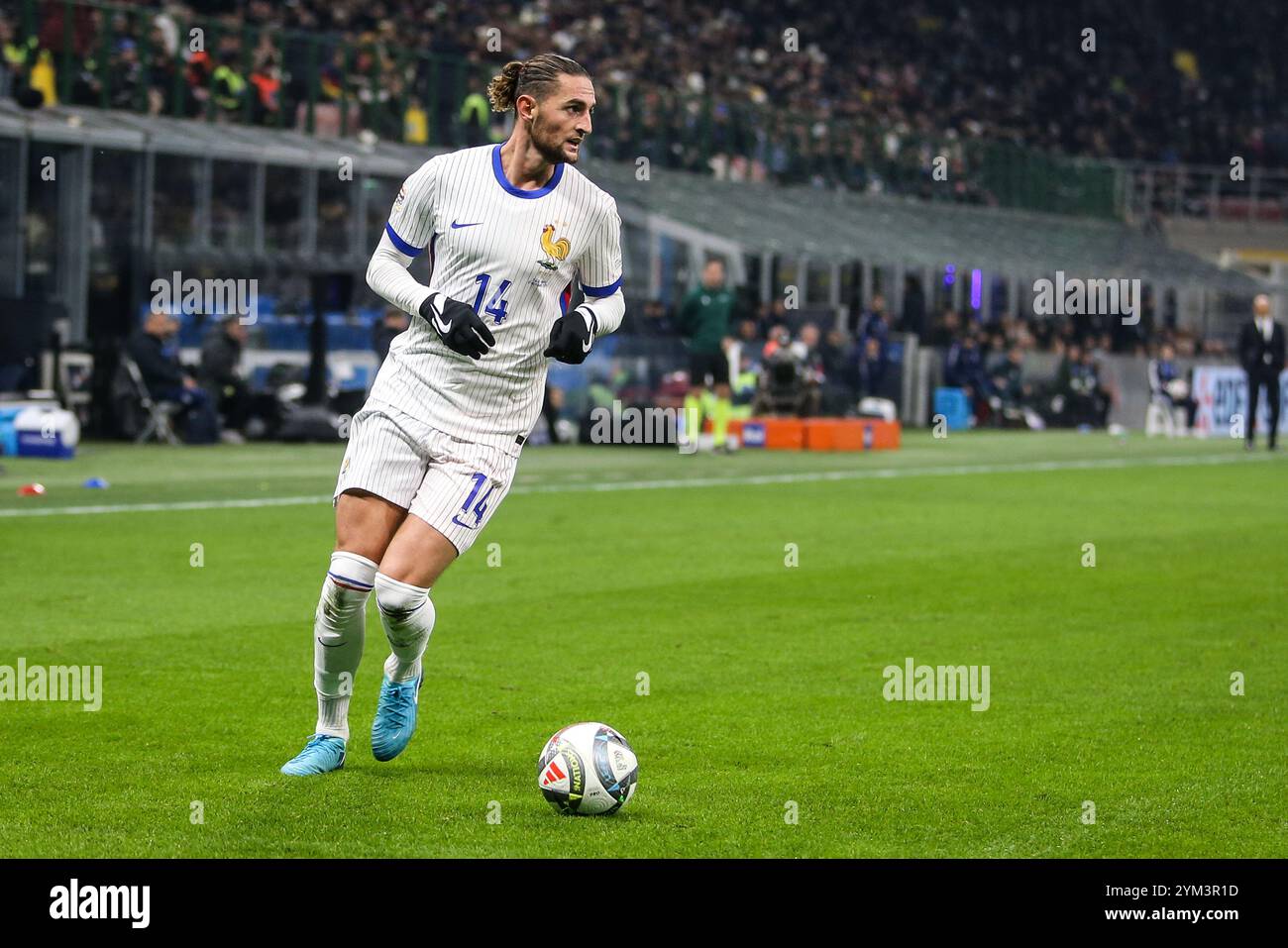 Milan, Italy, 17st Nov, 2024. Adrien Rabiot during the match between ...