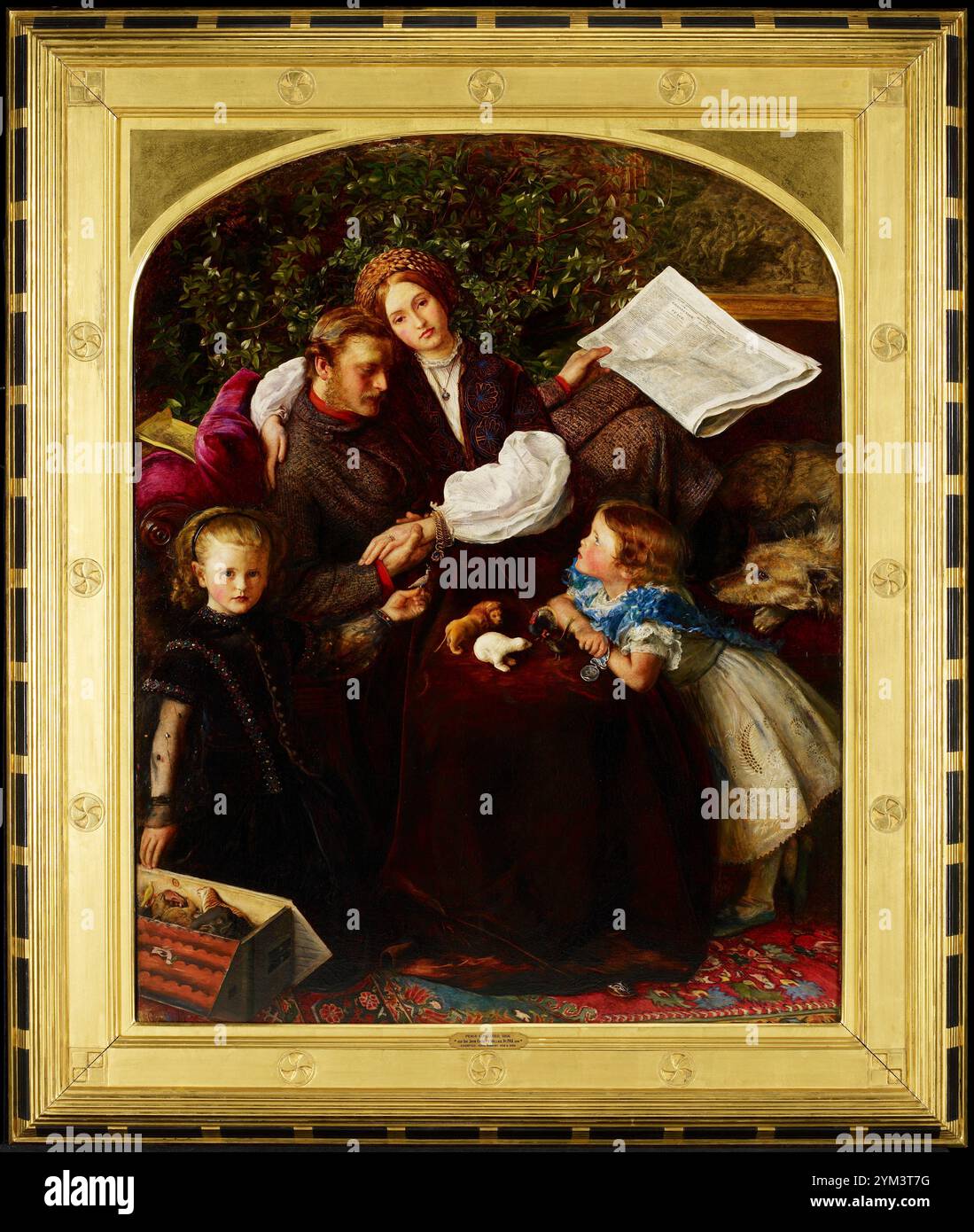 Peace Concluded. Sir John Everett Millais. 1856 Stock Photo - Alamy