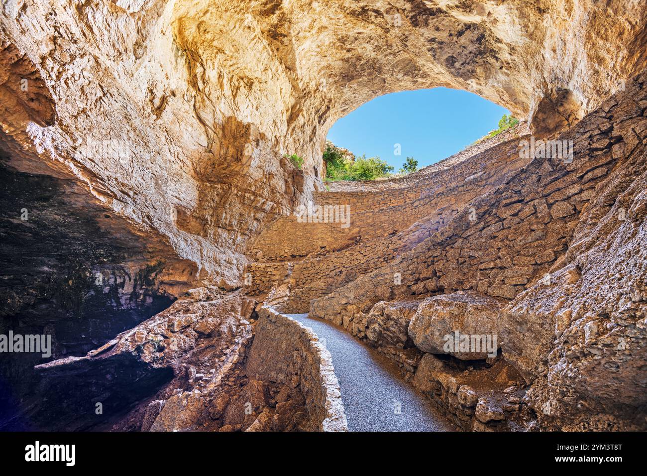 Carlsbad Cavern National Park, New Mexico, USA at the entrance Stock ...