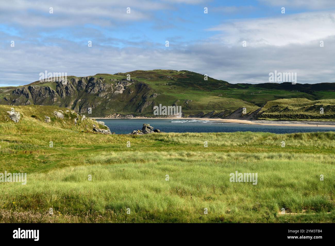 five finger strand seen from doagh strand,five finger strand opposite ...