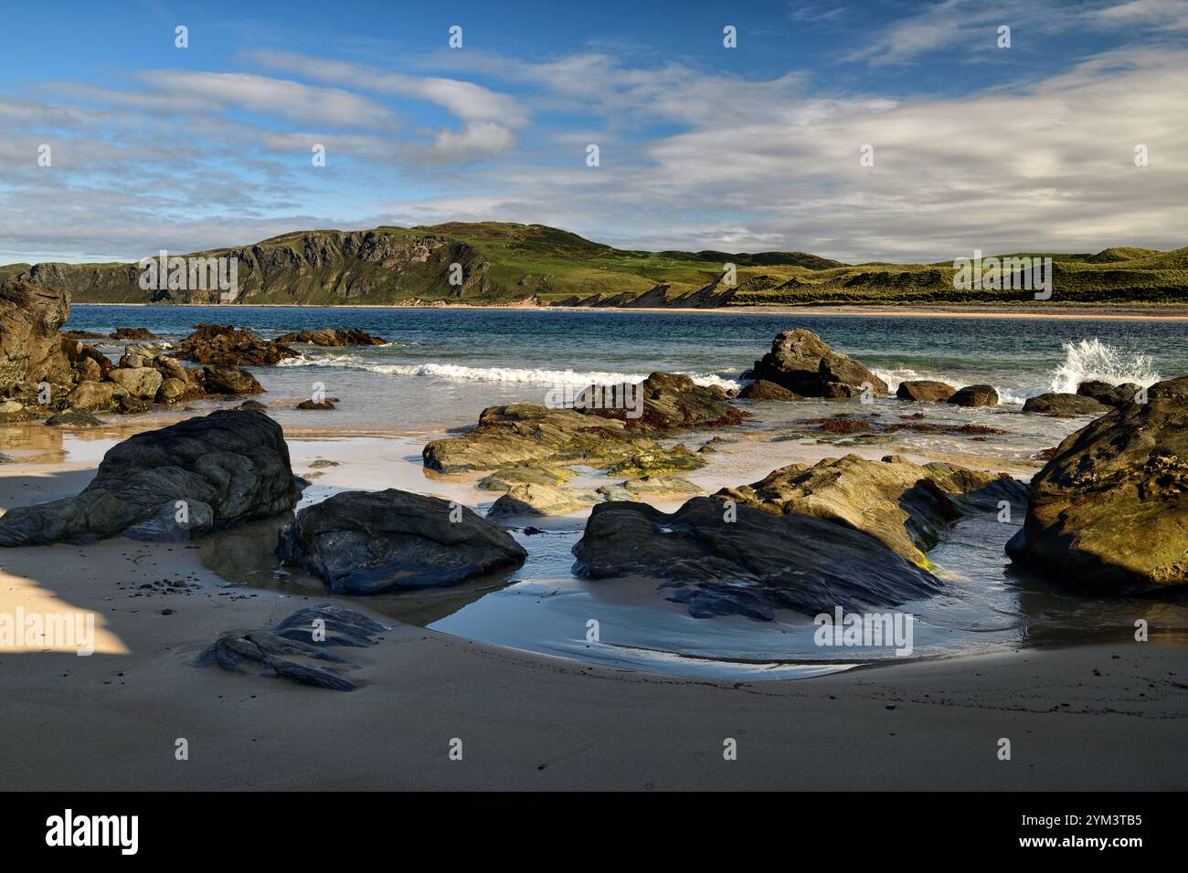 five finger strand seen from doagh strand,five finger strand opposite ...