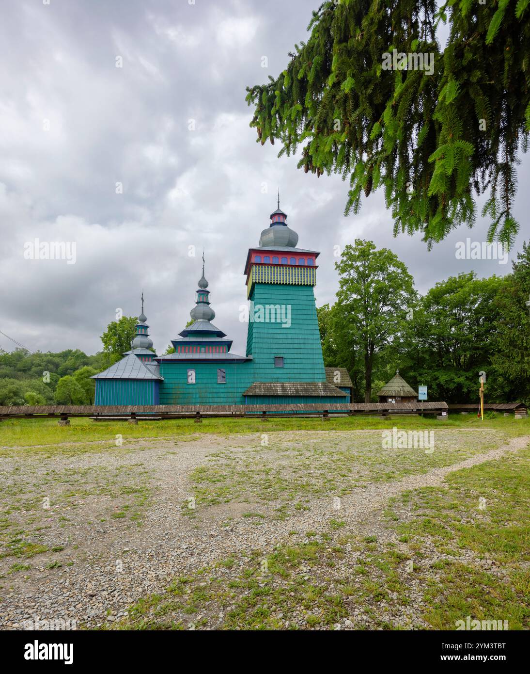 Saint Michael Archangel church, Swiatkowa Wielka, Poland Stock Photo ...