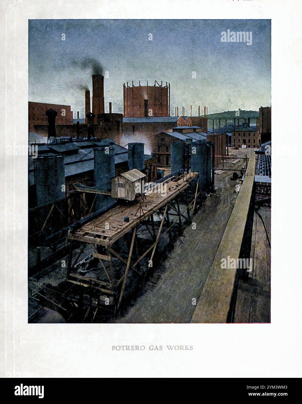 The Potrero Gas Works Station. Potrero Point, San Francisco, California ...