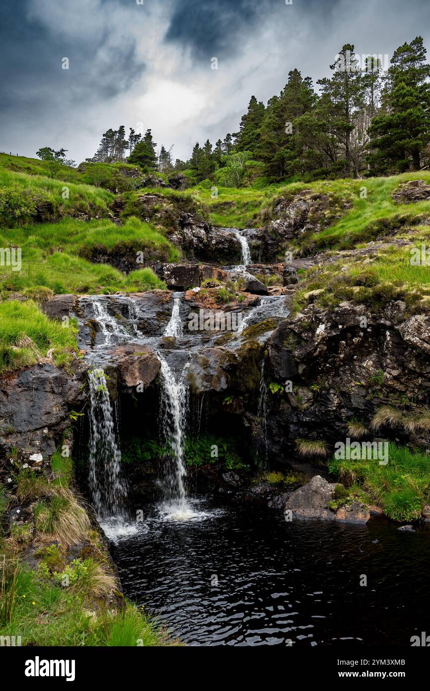 Valley Glen Brittle With River Brittle And Waterfalls With Fairy Pools ...