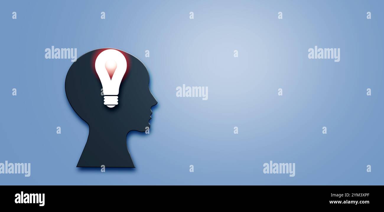 Head silhouette idea hi-res stock photography and images - Alamy