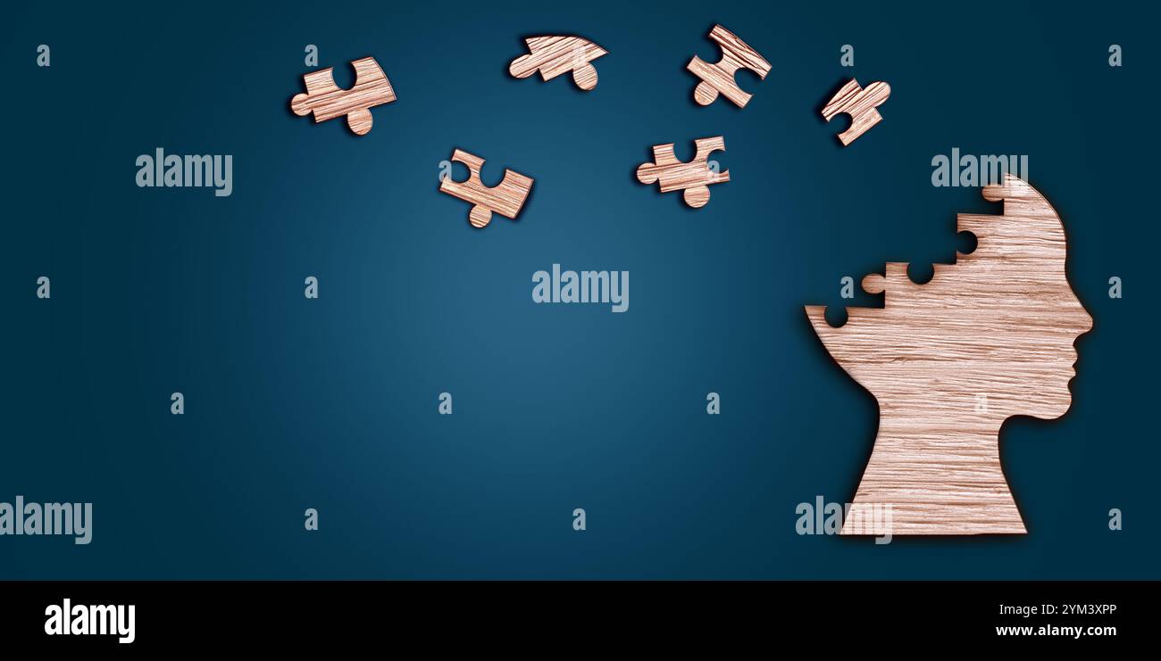 Head and disorder jigsaw puzzle brain, world mental health day ...