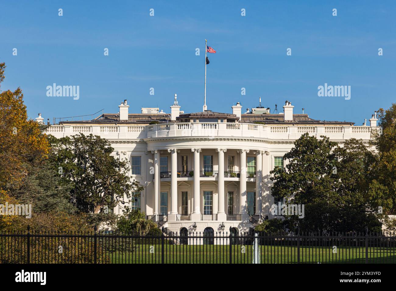 The White House in Washington DC, USA Panoramic view of the White House ...
