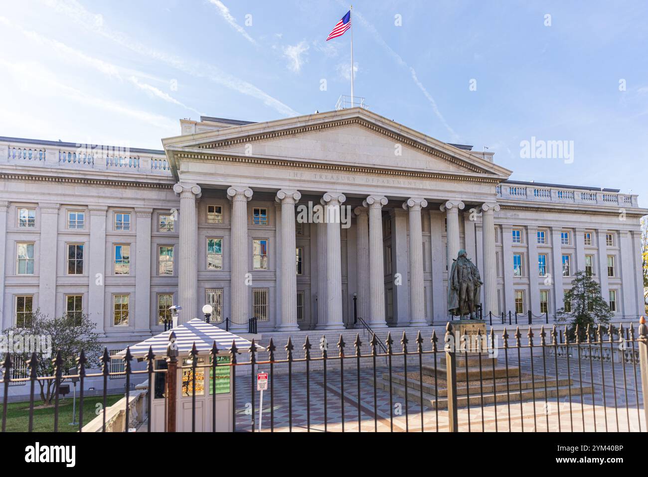 The historic Treasury Department Building in Washington, DC USA Stock ...
