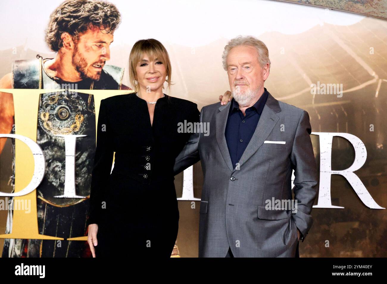 Ca. 18th Nov, 2024. Giannina Facio, Ridley Scott at arrivals for ...
