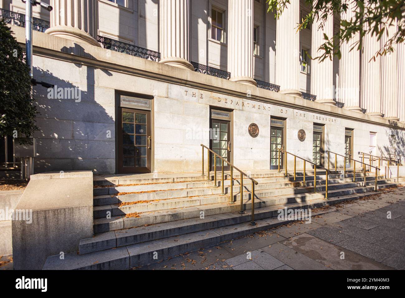 The historic Treasury Department Building in Washington, DC USA Stock ...