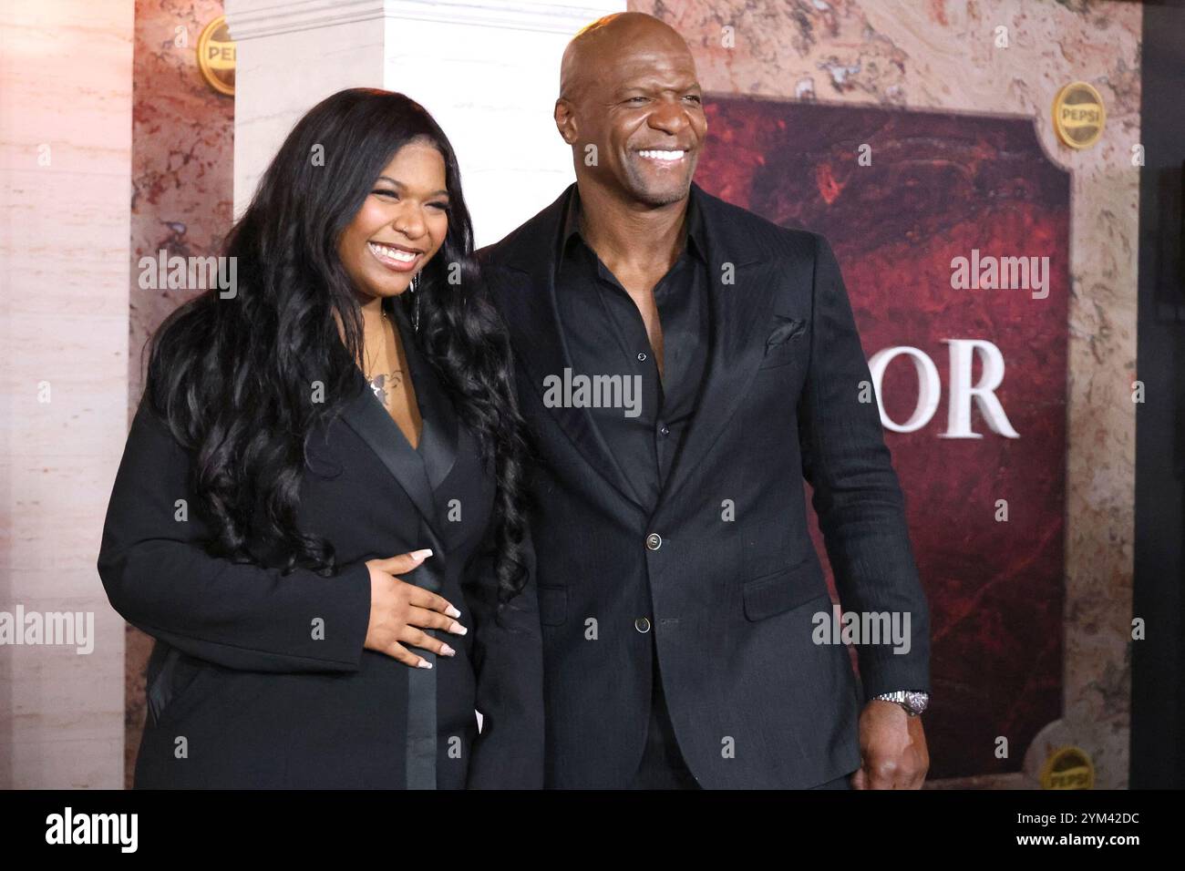 Ca. 18th Nov, 2024. Tera Crews, Terry Crews at arrivals for GLADIATOR ...