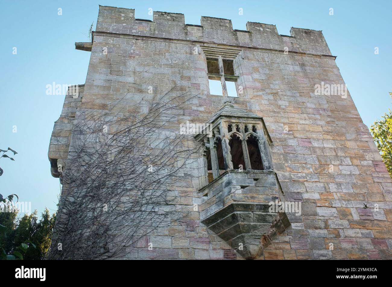 The Marmion Tower, village West Tanfield, in the Hambleton district of ...