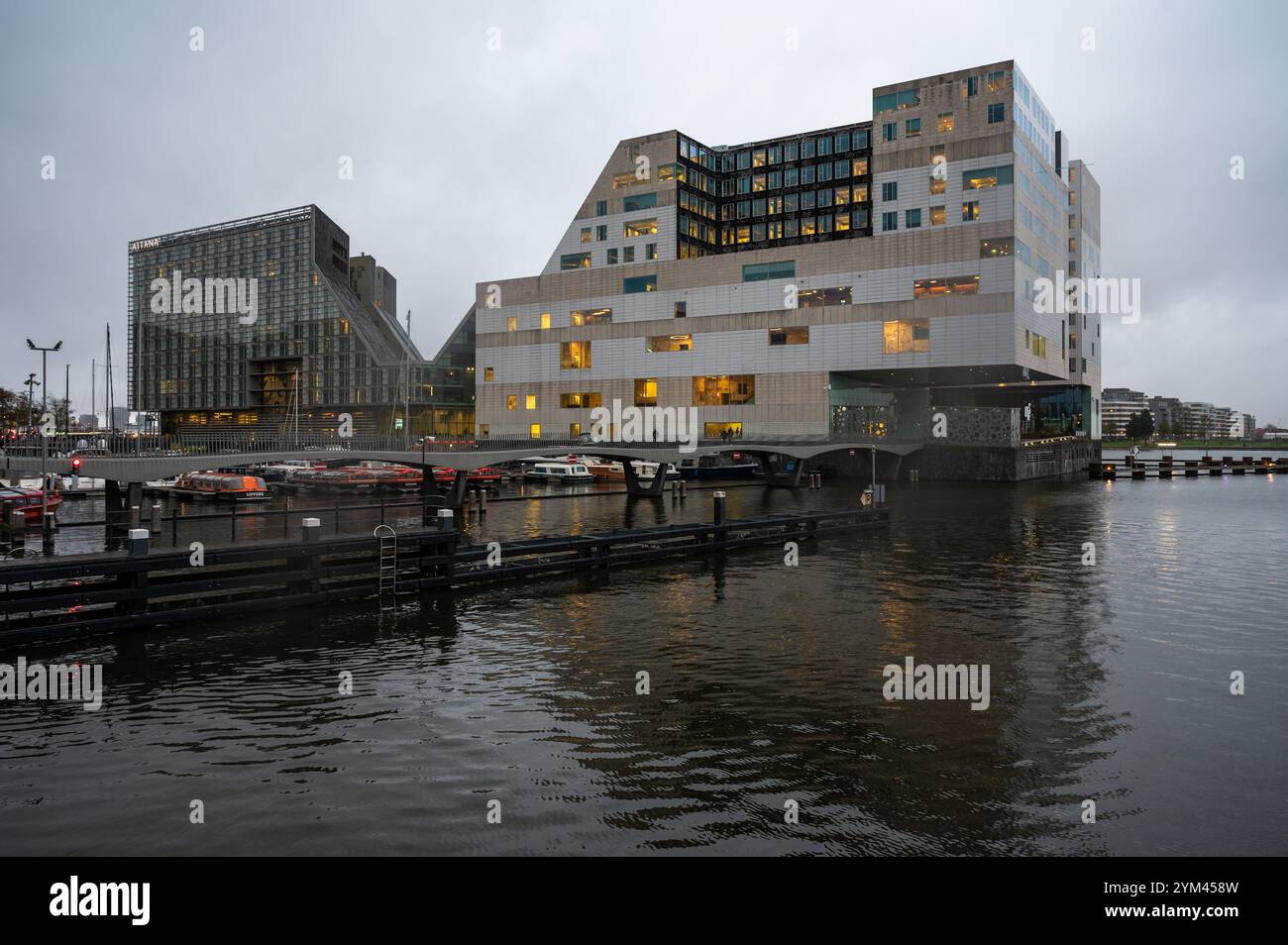 The Netherlands commercial court house at Ijdock in Amsterdam, The ...
