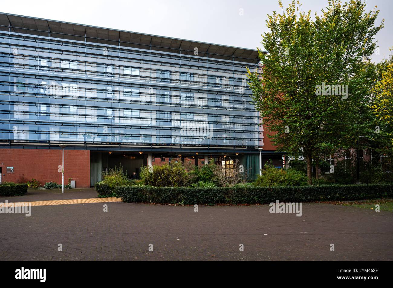 Mixed purpose contemporary building in Amsterdam, The Netherlands, Nov ...