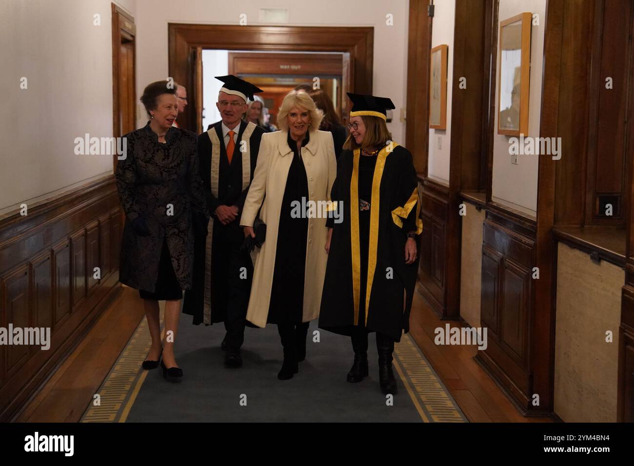 The Princess Royal and Queen Camilla arrive at Senate House in London ...