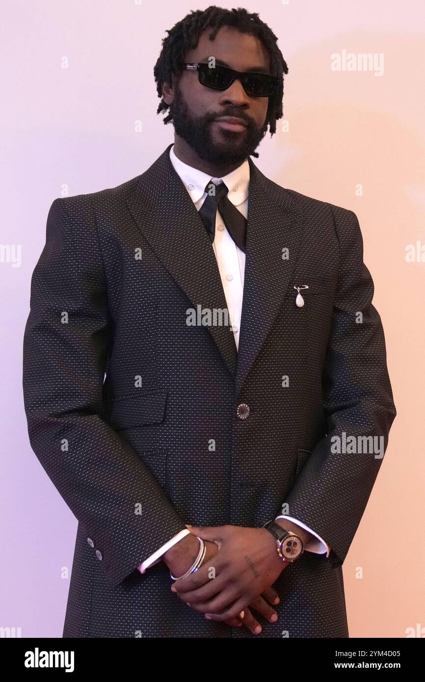 Belgian-Congolese rapper Damso poses for photographers upon arrival at ...