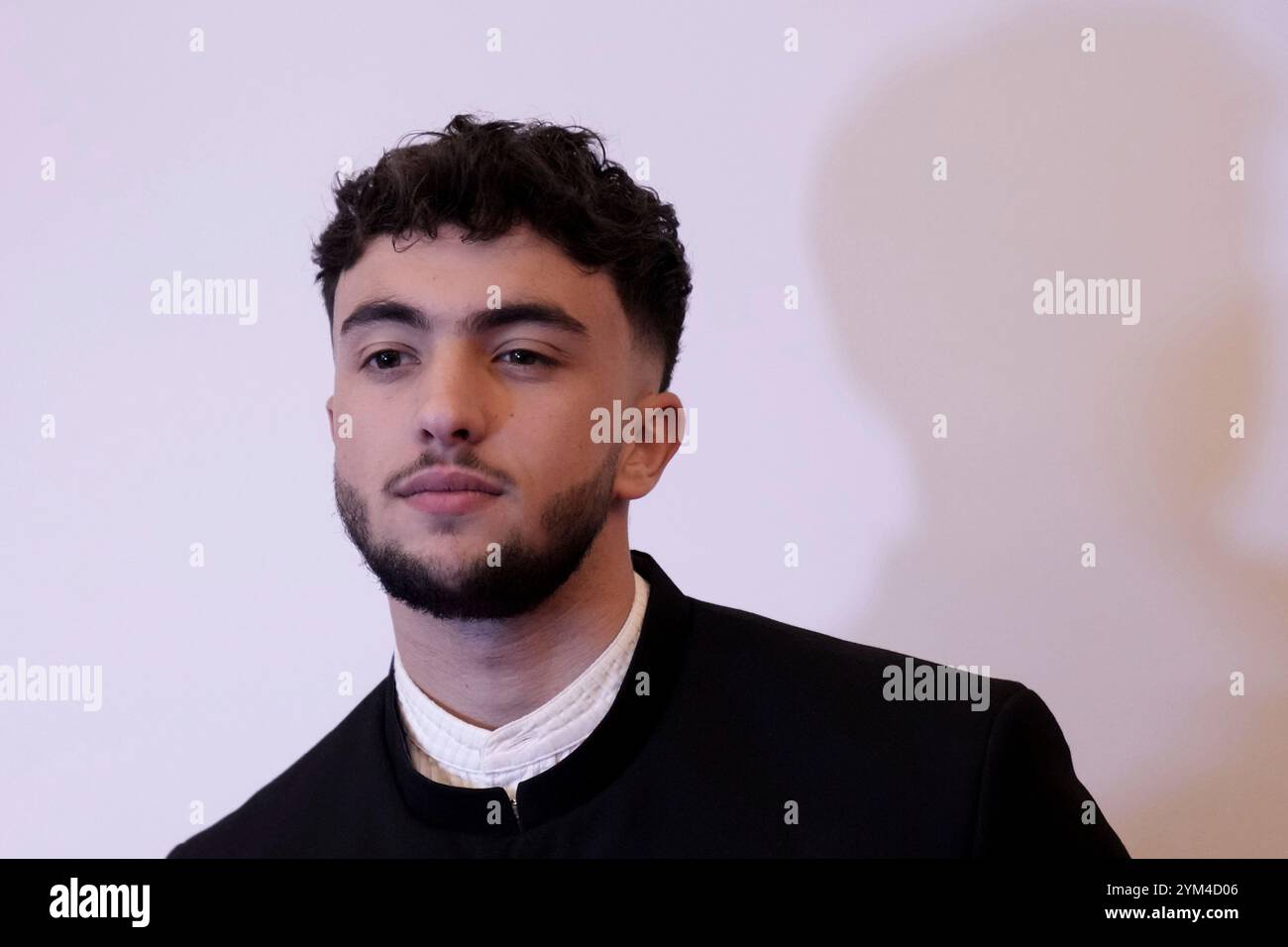 French Youtuber Inoxtag poses for photographers upon arrival at the GQ Men of the Year awards on ...